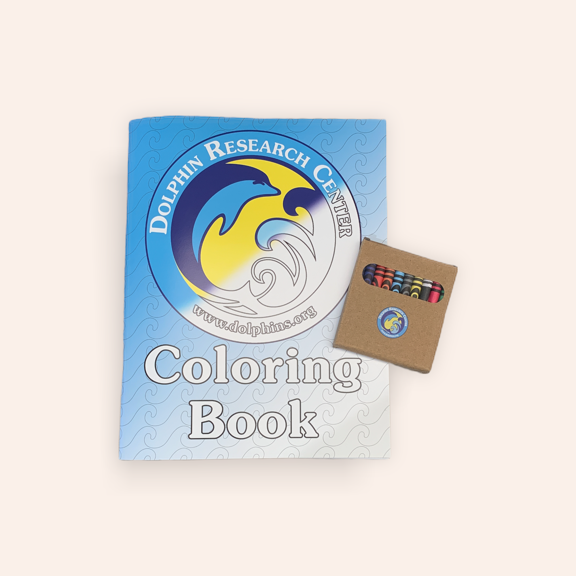 DRC Coloring Book & 10 Crayons | Dolphin Research Center Gift Shop